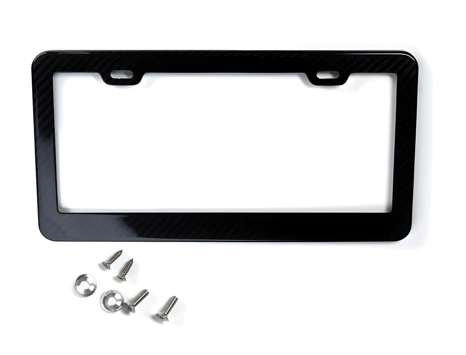 SiriMoto Carbon Fiber License Plate Frame for 2024 GMC Hummer EV Pickup